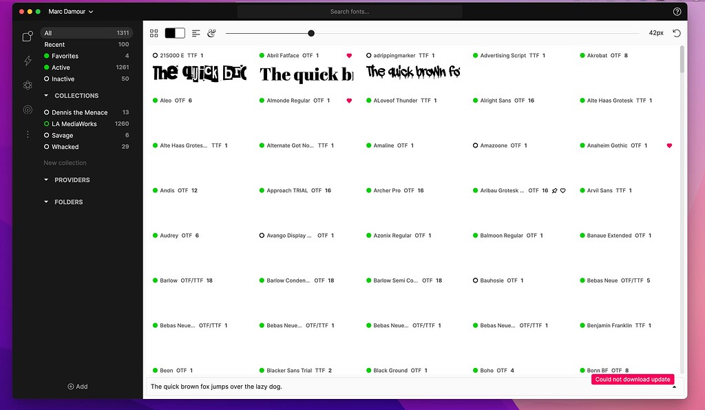 Could not download update - error message on start up - Bugs - FontBase ...